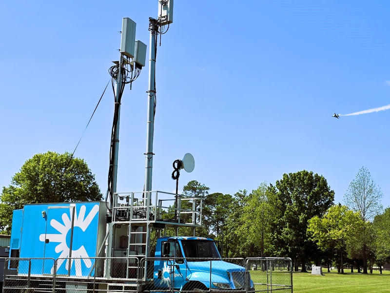 C Spire supports Thunder Over Columbus air show with portable cell tower